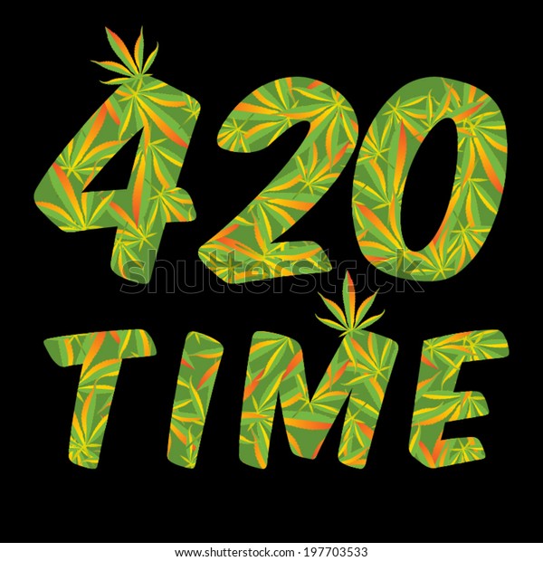 「420 Time Marijuana Textured Sign Vector」のベクター画像素材（ロイヤリティフリー） 197703533