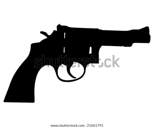45 Caliber Revolver Stock Vector (Royalty Free) 21061795 | Shutterstock