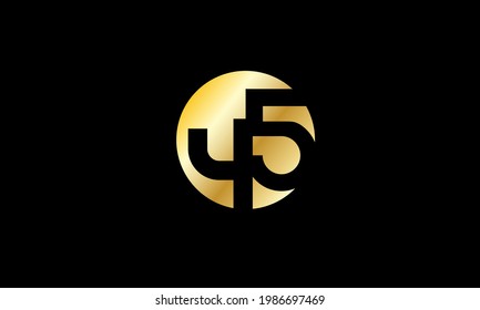 45 Circle Gold Negative Space Number Stock Vector (Royalty Free ...