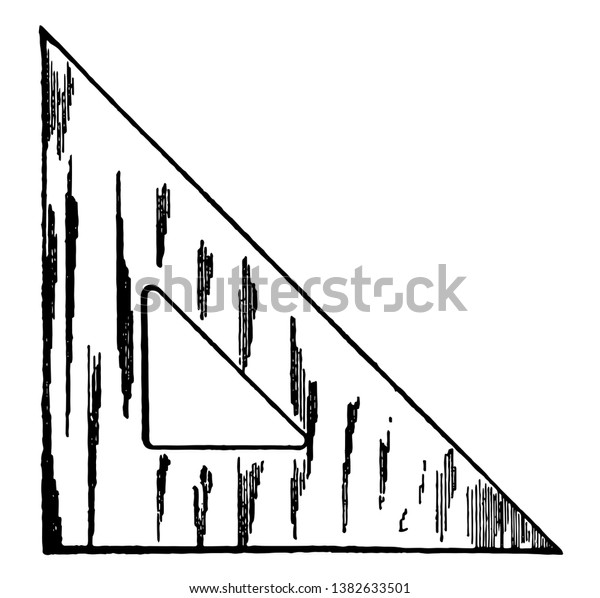 45 Degree Triangle Made Various Substances Stock Vector (Royalty Free ...
