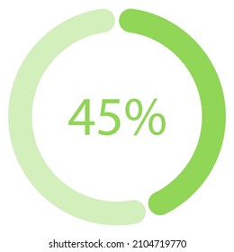 Vektor Stok 45 Loading 45 Circle Diagrams Infographics (Tanpa Royalti ...