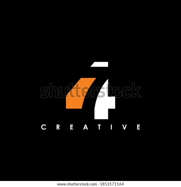 47 Letter Initial Logo Design Template Stock Vector (Royalty Free ...