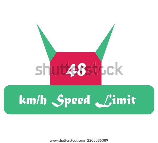 48 Kmh Speed Limit Sign Label: เวกเตอร์สต็อก (ปลอดค่าลิขสิทธิ์ ...