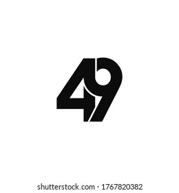 49 Letter Original Monogram Logo Design Stock Vector (Royalty Free ...