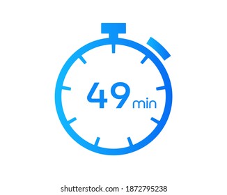 49 Minutes Timers Clocks Timer 49 Stock Vector (Royalty Free ...