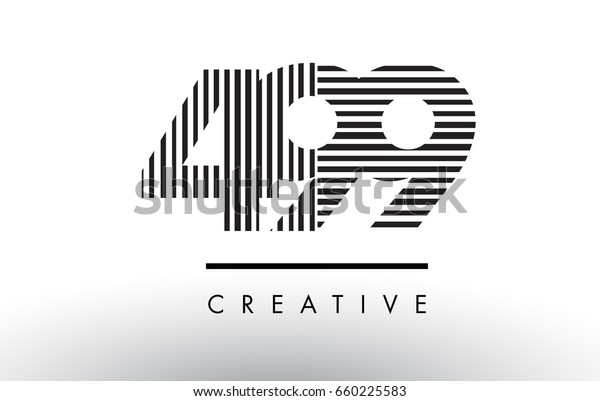 499 Black White Number Logo Design Stock Vector (Royalty Free ...