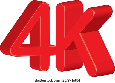 4k 3d Red Letters On White Stock Vector (Royalty Free) 2179716861 ...