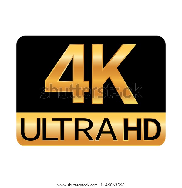 4k Resolution Icon Web Mobile Stock Vector (Royalty Free) 1146063566