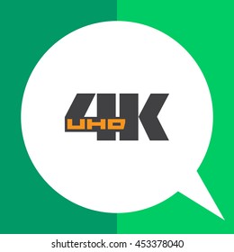 4k Uhd Badge Stock Vector (Royalty Free) 453378040 | Shutterstock