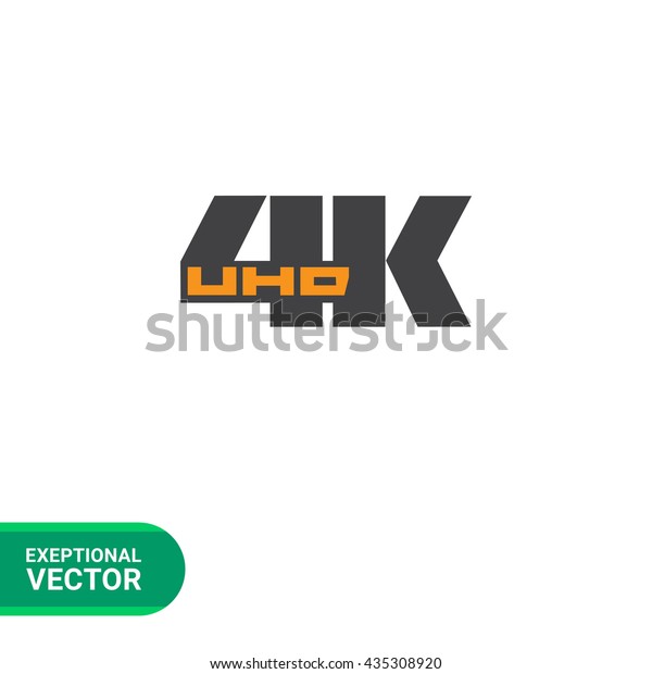 4k Uhd Badge Stock Vector (Royalty Free) 435308920 | Shutterstock