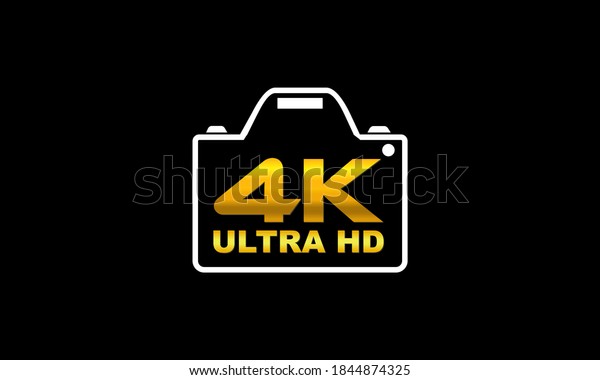 4k Ultra Hd Symbol High Definition Stock Vector (Royalty Free ...