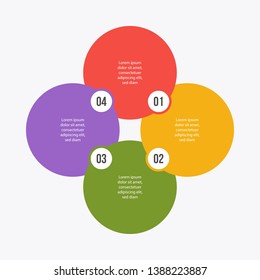 4steps Circle Chart Circle Infographic Circular Stock Vector (Royalty ...