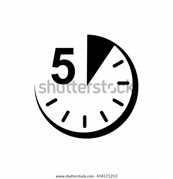 5 Minutes Icon Simple Style Stock Vector (Royalty Free) 434571253