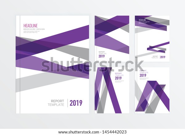 5 Report Template Design Layouts Cover: เวกเตอร์สต็อก (ปลอดค่าลิขสิทธิ์ ...