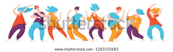 5 Rhythms Dancing Spontaneous Dancing People Stock Vector (Royalty Free ...