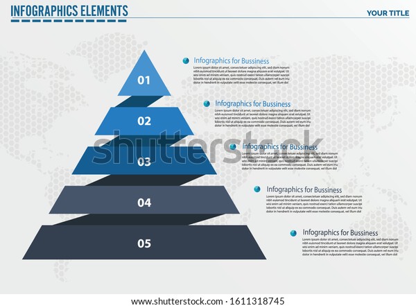 5 Stages Pyramid Infographic Template Options Stock Vector (Royalty ...