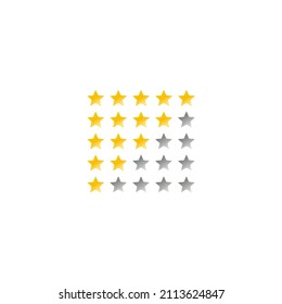 5 Star Rating Icon Vector Illustration Stock Vector (Royalty Free ...