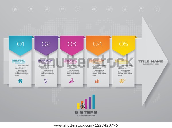 5 Steps Arrow Infographics Template Your Stock Vector (Royalty Free ...