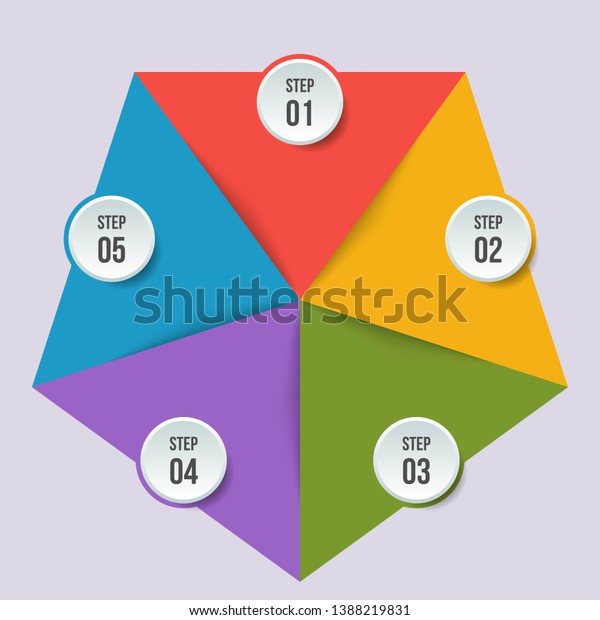 5 Steps Chart Infographic Diagram Stock Vector (Royalty Free) 1388219831