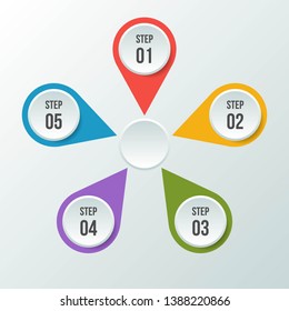 6 Steps Circle Chart Circle Infographic Stock Vector (Royalty Free ...