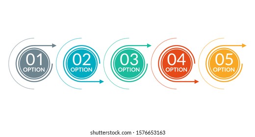 3 Steps Option Levels Line Infographic Stock Vector (Royalty Free ...