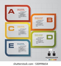 5 Steps Templategraphic Website Layout Simpleeditable Stock Vector ...