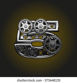 5 Vector Letter Gears Stock Vector (Royalty Free) 373648135 | Shutterstock