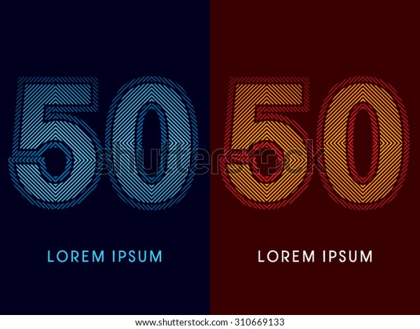 50 Abstract Luxury Font Designed Using Stock Vector (Royalty Free ...