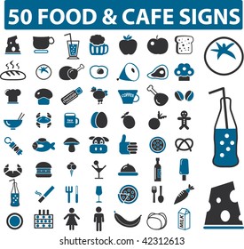 50 Food Signs Vector Stock Vector (Royalty Free) 42312613 | Shutterstock