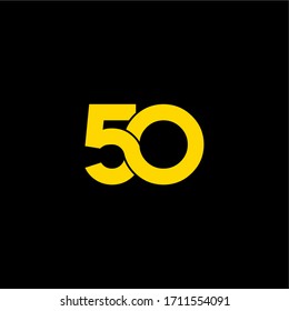 50 Letter Original Monogram Logo Design Stock Vector (Royalty Free ...
