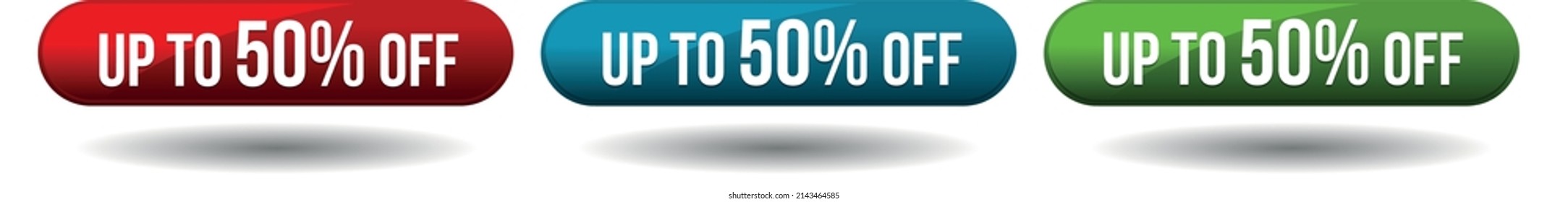 50 Off Button Push Button Sign Stock Vector (Royalty Free) 2143464585 ...