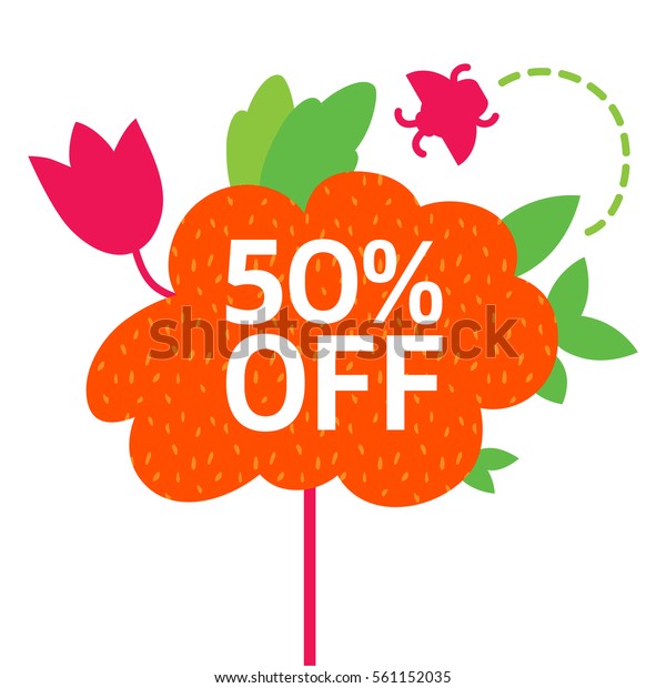 50 Off Sign Vector Illustration: vector de stock (libre de regalías ...