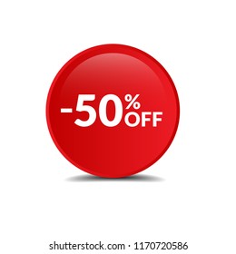 50 Off Sticker Label Stock Vector (Royalty Free) 1170720586 | Shutterstock