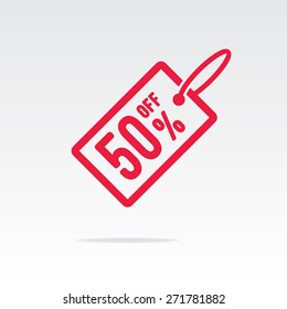 50 Off Tag Stock Vector (Royalty Free) 271781882