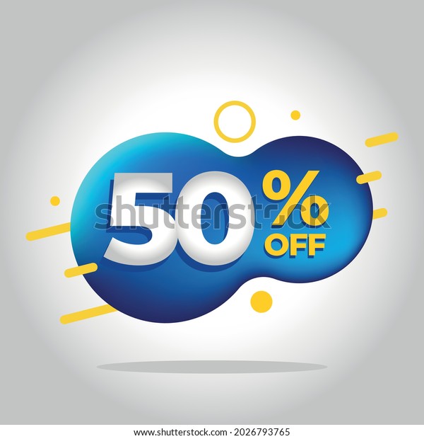 50 Off Tag Promotion Vector Stock Vector (Royalty Free) 2026793765 ...