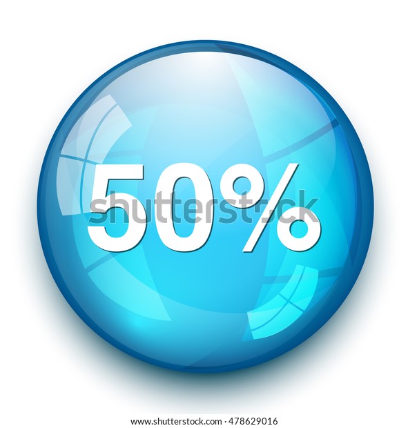 50 Percent Icon Stock Vector (Royalty Free) 478629016 | Shutterstock
