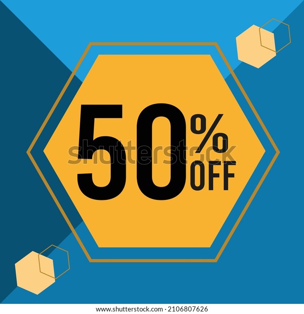50 Percent Off Blue Banner Floating Stock Vector (Royalty Free ... 50 Percent Off Blue Banner Floating Stock Vector (Royalty Free ...