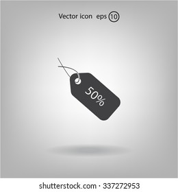 50 Tag Icon Vector Illustration Flat Stock Vector (Royalty Free ...