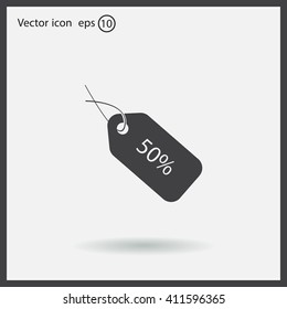 50 Tag Icon Vector Illustration Flat Stock Vector (Royalty Free ...