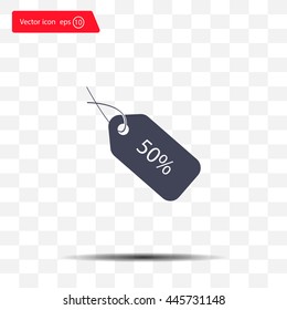 50 Tag Icon Vector Illustration Flat Stock Vector (Royalty Free ...