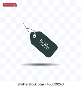 50 Tag Icon Vector Illustration Flat Stock Vector (Royalty Free) 459928084