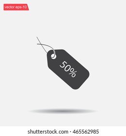 50 Tag Icon Vector Illustration Flat Stock Vector (Royalty Free ...