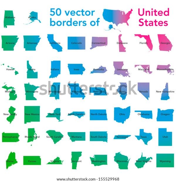 50 Vector Borders United States America Stock Vector (Royalty Free ...