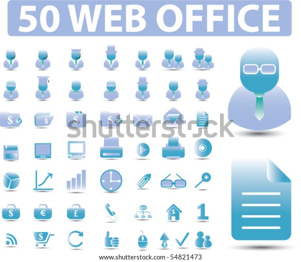 50 Web Business Signs Vector Stock Vector (Royalty Free) 54821473 ...