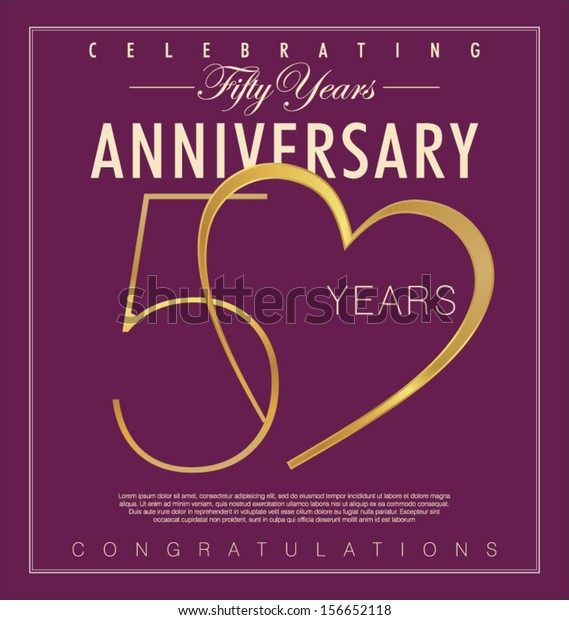 50 Years Anniversary Background Stock Vector (Royalty Free) 156652118 50 Years Anniversary Background Stock Vector (Royalty Free) 156652118
