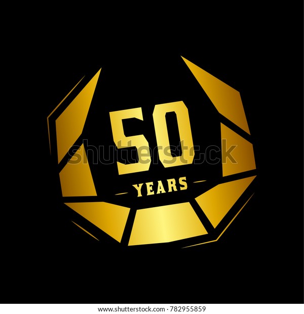50 Years Design Template Anniversary Vector Stock Vector (Royalty Free ...