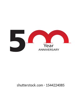 500 Year Anniversary Logo Vector Template Stock Vector (Royalty Free ...