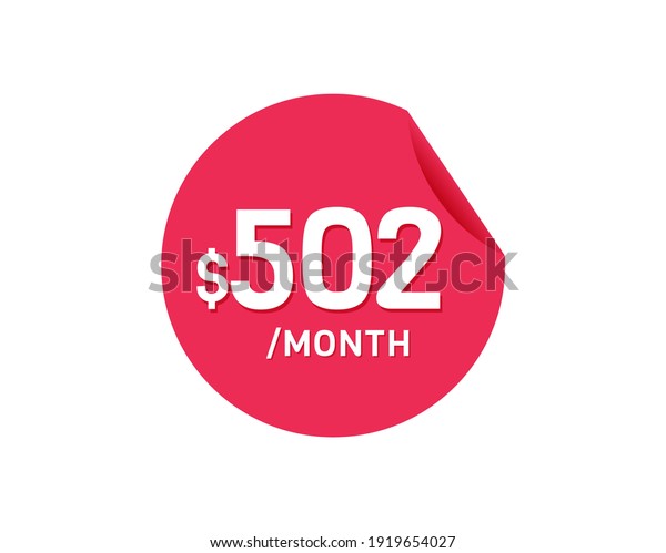 502 Dollar Month 502 Usd Monthly Stock Vector (Royalty Free) 1919654027 ...