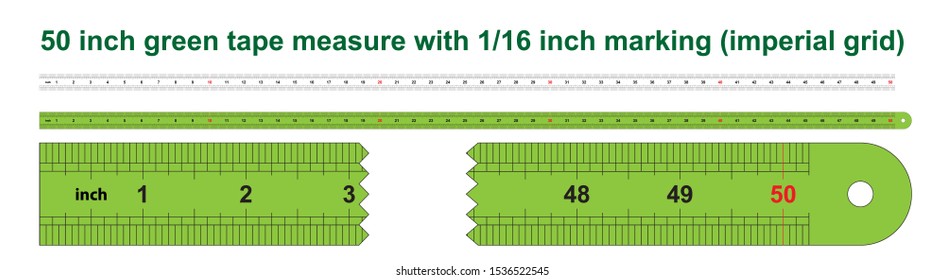 50inch Imperial Marking Grid Ruler This Stock Vector (Royalty Free ...