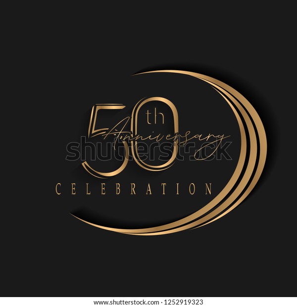 50th Anniversary Design Templates Vector Illustrations Stock Vector ...